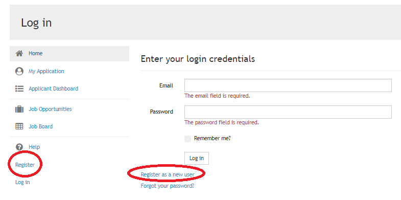 Register / Create an Account on RecruitFront – RecruitFront